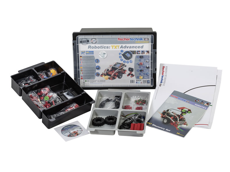 Kit de robotica FischerTechnik - 14 modelos 310 peças