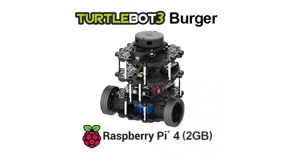 Robô Raspberry Pi 4 TURTLEBOT3 Burger Robotis RPi4 2GB